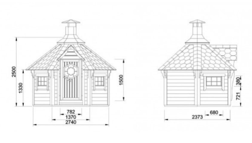 4.5 BBQ Grill Hut | Longsight Home and Garden